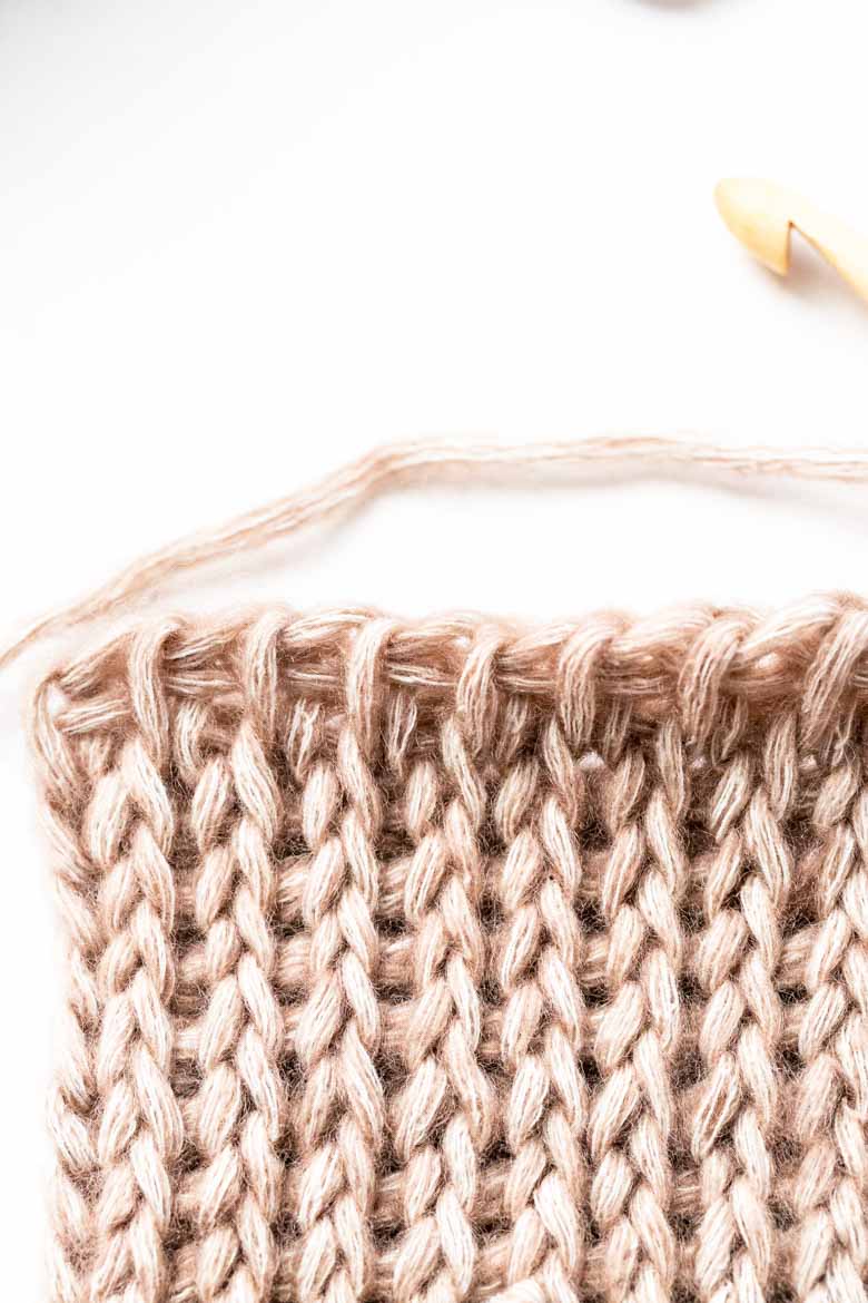 How To Crochet Tunisian Knit Stitch - Crochet and Stitches